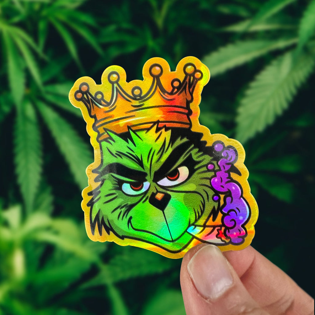 Grinchy Haze Halo Sticker – theproperpatch