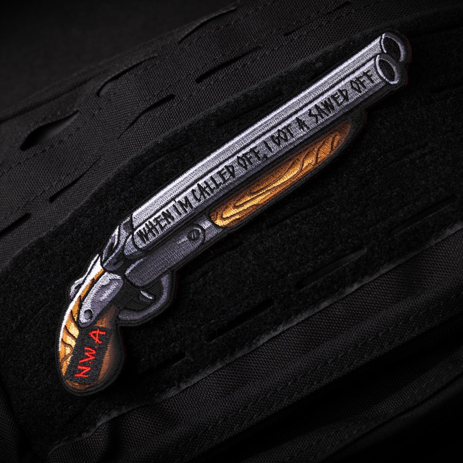 Rap Gods N.W.A. Sawed Off XL Threaded Patch – theproperpatch