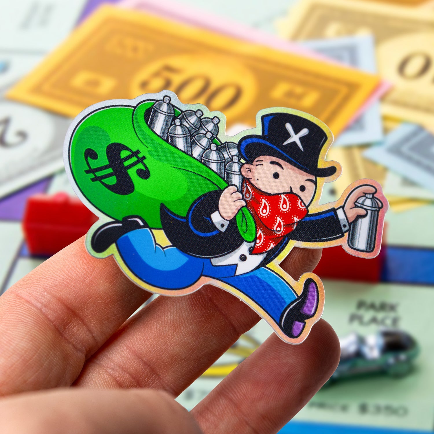 Street King Monopoly Sticker – theproperpatch
